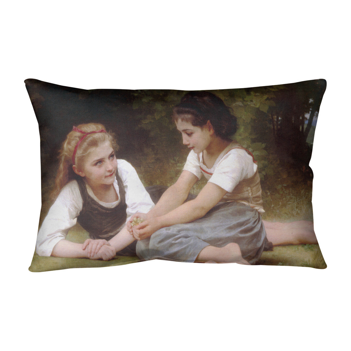 ArtVerse William-Adolphe Bouguereau The Nut Gatherers Rectangular Pillow Cover and Insert | Wayfair